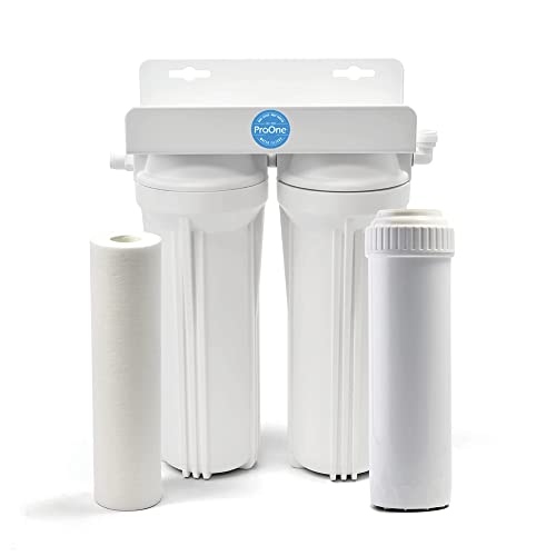 ProOne Dual Stage Water Filter System, Under-Sink Water Filter (Withou ...