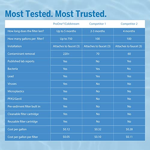 ProOne Big II Gravity Water Filter, 2.5-Gallon Water Filtration System ...