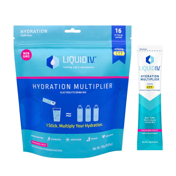 Liquid I.V. Hydration Multiplier, Electrolyte Powder, Easy Open Packet ...